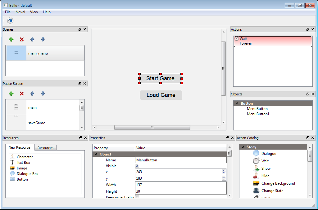 Belle - Visual novel maker